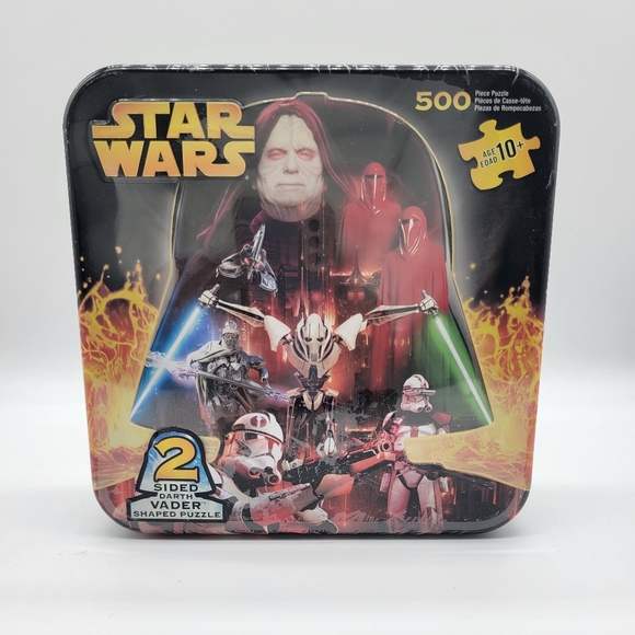 Hasbro | Toys | Star Wars 2 Sided Darth Vader Shaped Puzzle 50 Pieces ...
